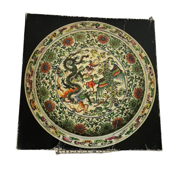 Vintage | Toys | Vintage Fine Art Chinese Dish 2 Round Jigsaw Puzzle ...
